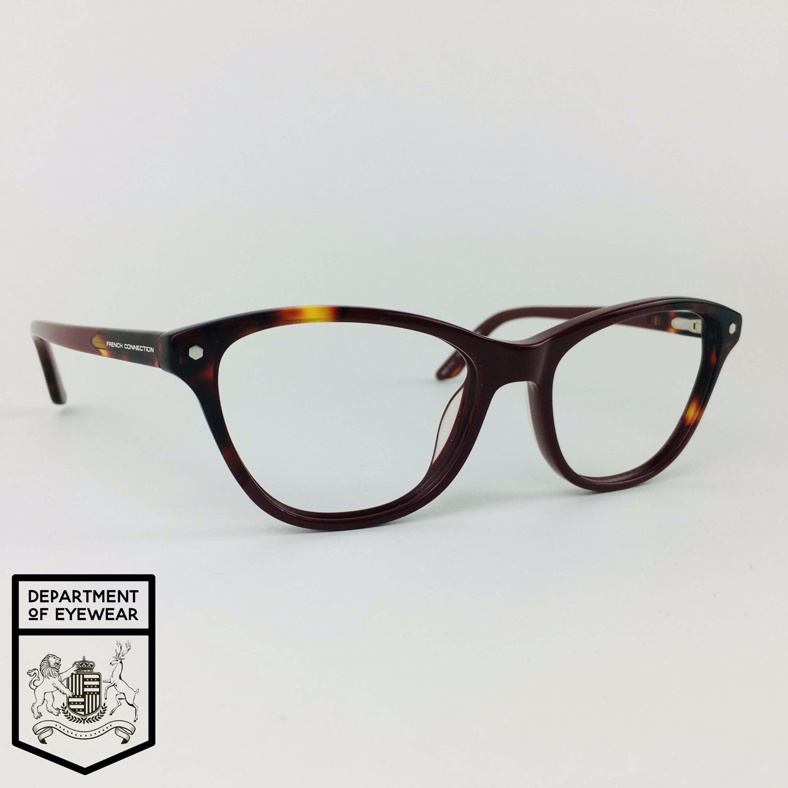 FRENCH CONNECTION eyeglasses RED/TORTOISE CATS EYE glasses frame MOD ...