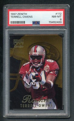 1997 Zenith #112 TERRELL OWENS ROOKIE!! PSA 8! NM-MT! 🔥🔥 | eBay