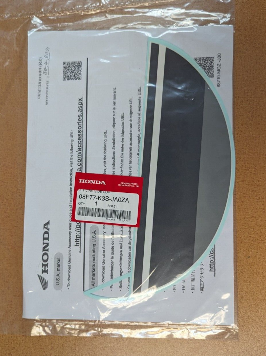 NEW OEM REAR SIDE COVER (LEFT) & DECAL KIT FOR 2023 HONDA SCL500 ...
