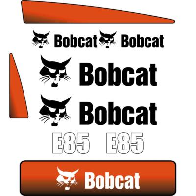 E85 DECALS, E85 Stickers, Bobcat E85 Decal Sticker repro Kit Mini ...