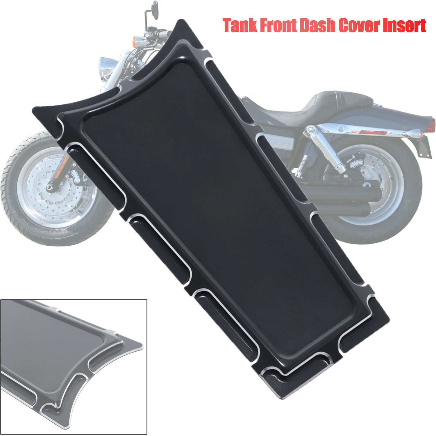 Black Dash Insert Cover For Harley Electra Glide Classic FLHTC FLHS ...