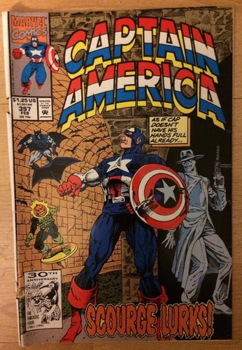 Captain America Comic #397 Levins Gruenwald Jack-O-Lantern Red Skull ...