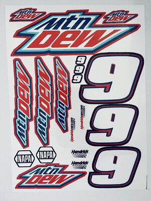 1/10 Scale R/C Racing Vinyl Decal/Sticker Sheet W/ Sponsor Sticker Mtn ...