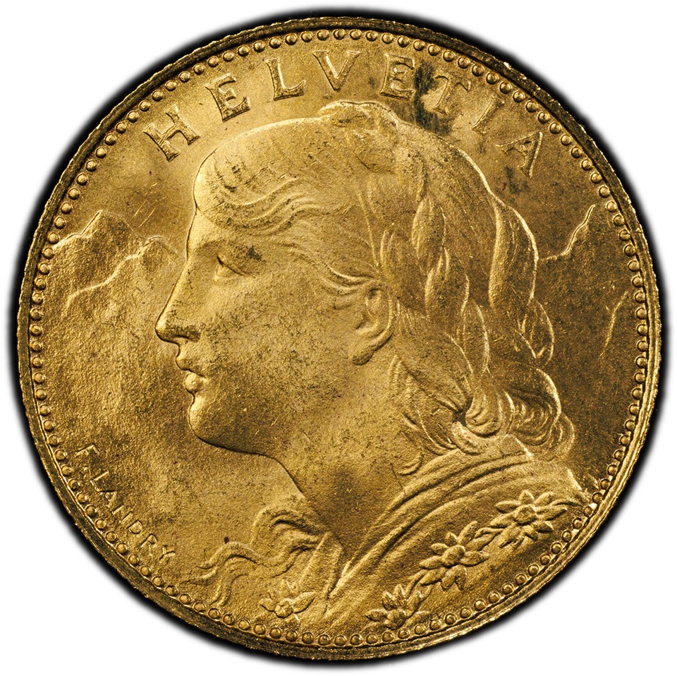 1922-B 10 Francs, PCGS MS65 Switzerland Rare Coin | eBay