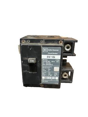 Cutler Hammer BW2200 Circuit Breaker BW 10K 200A 2P 120/240V Style ...