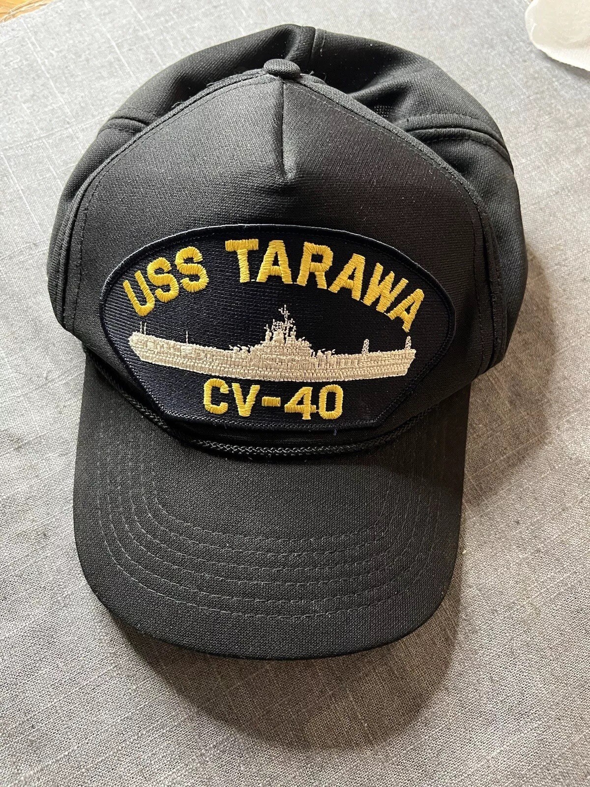 Vintage US Navy hat Snapback Hat USS TARAWA US Milita… - Gem