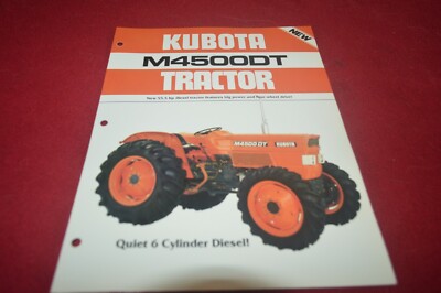 Kubota M4500 DT Tractor Brochure TBPA | eBay