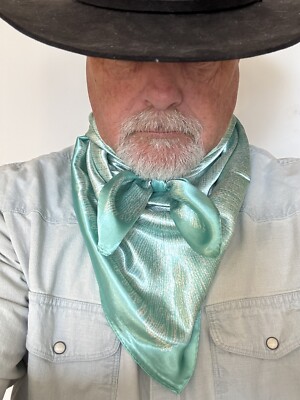 Wild Rag Scarf 36x36 Cowboy Scarves Buckaroo Bandana Cowgirl Lt Blue | eBay