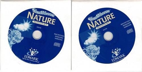 Lot of 2 Edmark Theme Weavers Nature Pc New Cd Rom Paper Sleeve W10 XP ...