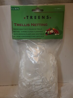 Treens Heavy-Duty Polyester Trellis Netting for Climbing Plants 5 x 30 ...