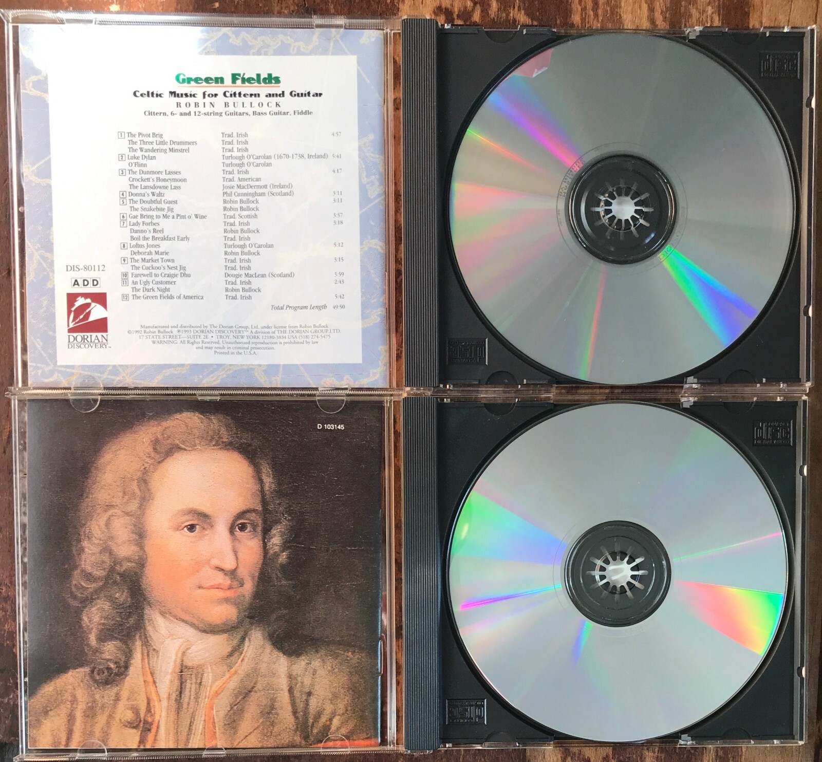 Green Fields Celtic Music Robin Bullock J.S. Bach Sharon Isbin Guitar 2 ...