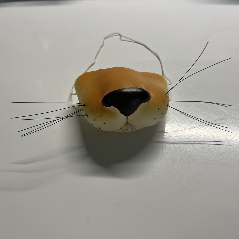 Vintage Halloween Mask Rubber Nose Tiger Chester Cheeta Lion Elastic | eBay