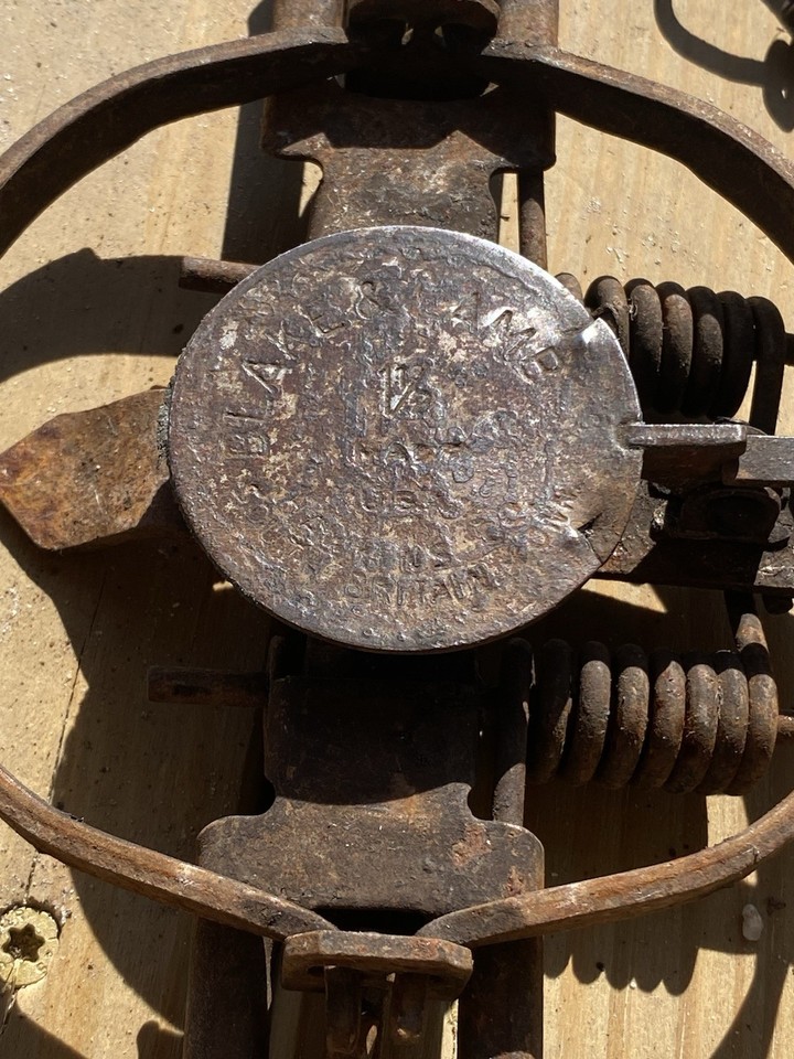 Blake & Lamb Antique VTG Coil Spring TRAP No. 1 1/2 Fox Raccoon Hunting ...