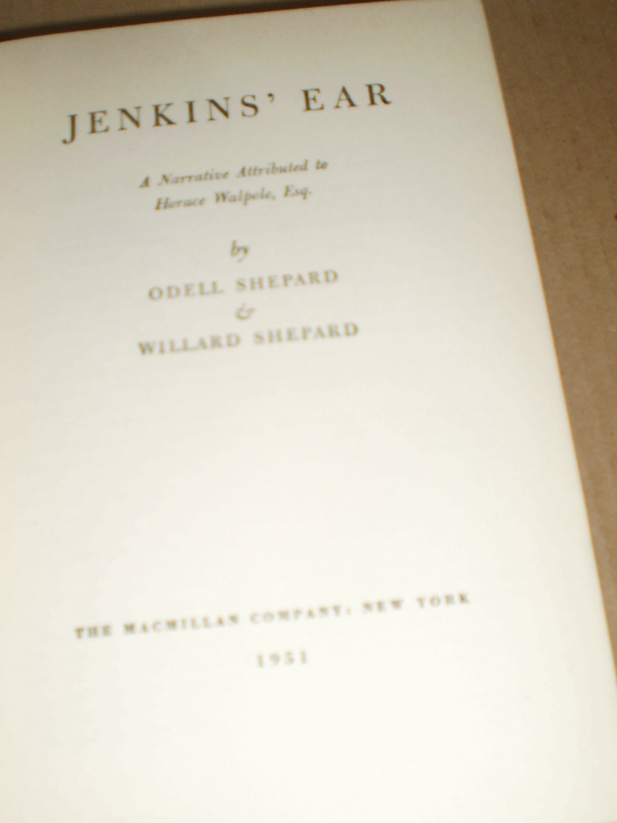 Jenkins’ Ear – Odell & Willard Shepard (1951) | eBay