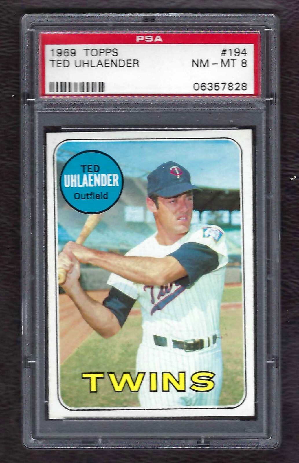 1969 Topps Baseball Card #194 Ted Uhlander, Minnesota Twins, PSA 8 | eBay