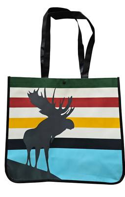 Hudson's Bay HBC Stripes Bold Multistripe Iconic Moose Design Reusable ...
