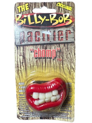 Billy Bobs Chomp Teeth Pacifier Novelty Baby Pacifier Funny Baby Shower ...
