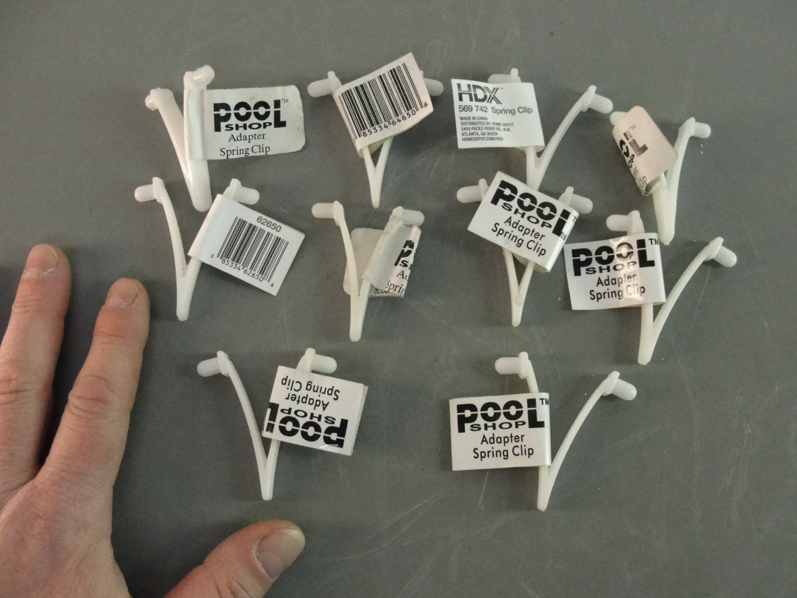 UNIVERSAL SPRING RETAINER WISHBONE CLIP SWIMMING POOL HANDLE PART LOT ...