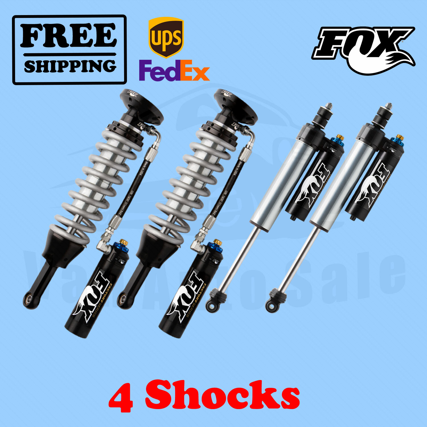 Fox Shocks Kit 4 Front 0-3" & Rear 0-1.5" Lift for Toyota FJ Cruiser ...