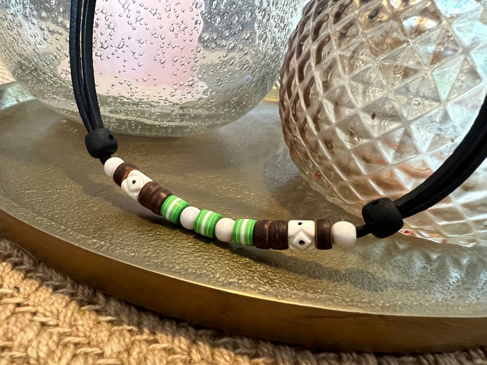 Surfer Chain Leather Necklace Women's Men's Surf Jewelry Necklace Kite ...