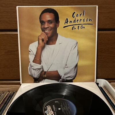 CARL ANDERSON “ON & ON” RARE SOUL FUNK CLASSIC LP 1984 GOLD STAMPED ...