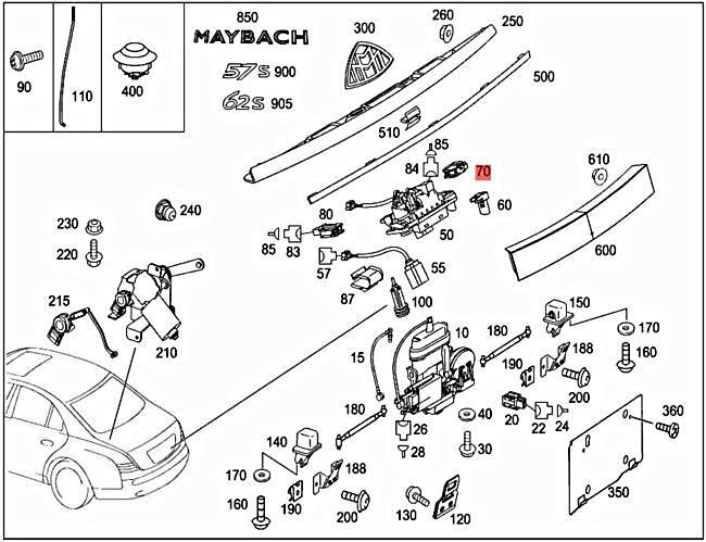 Genuine MERCEDES BBDC V251 A209 C209 C219 CL203 Switch 2038217451 | eBay