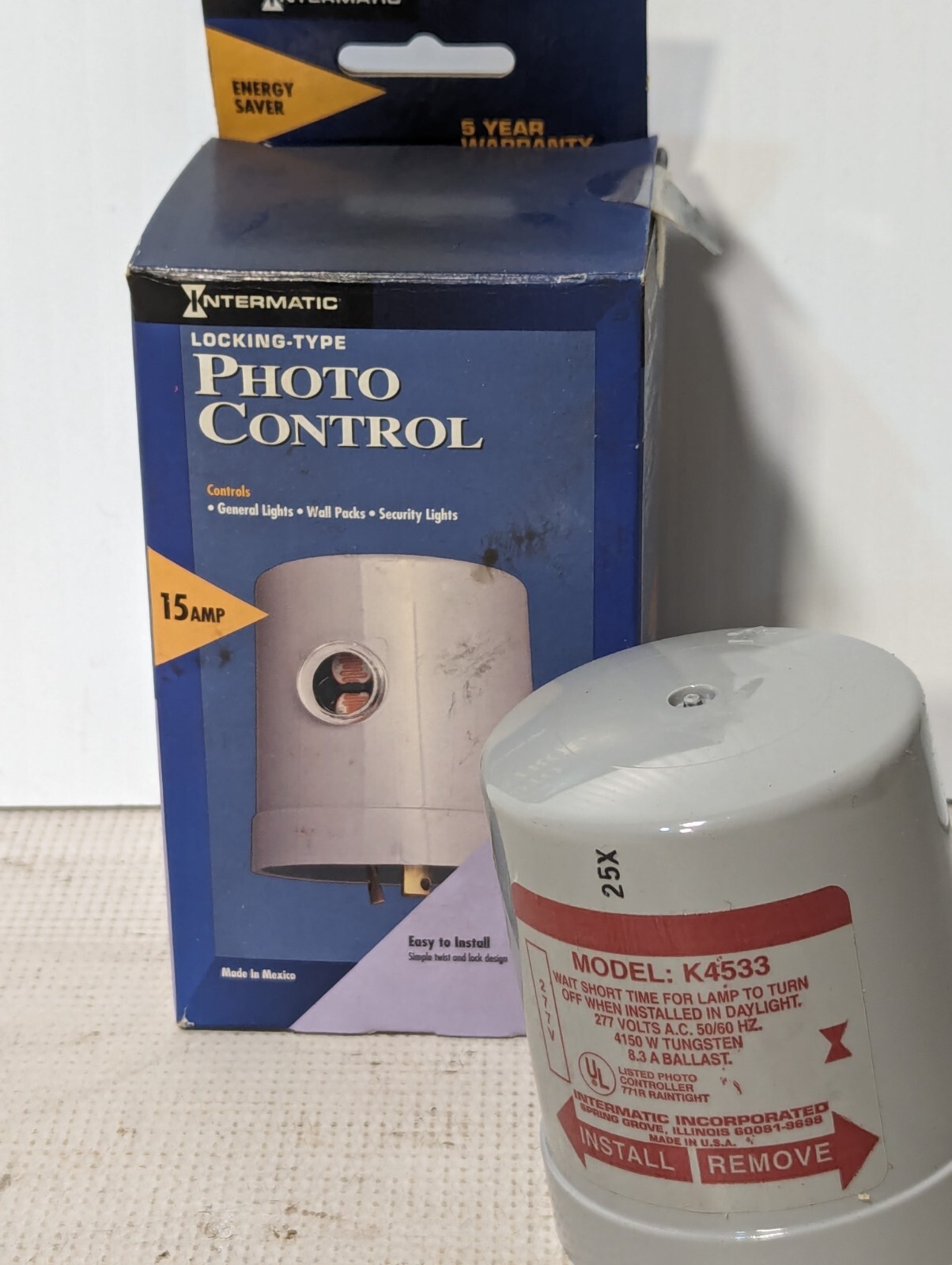 Lot of 2 Intermatic K4533 LC4536 Locking Type Photo Controls | eBay