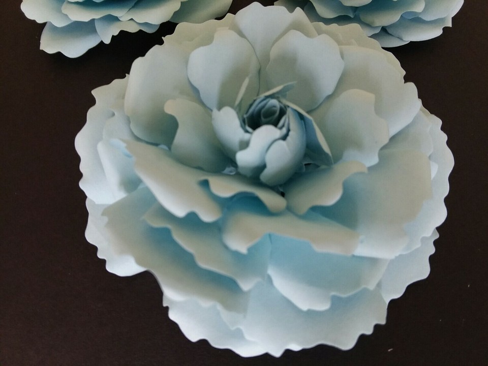 Roses Paper Flowers 3-D Handcrafted Wedding Party DIY Decor Craft ...