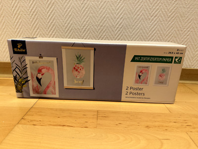 TCM Tchibo 2 Poster * Flamingo & Ananas *, Neu ! | eBay.de