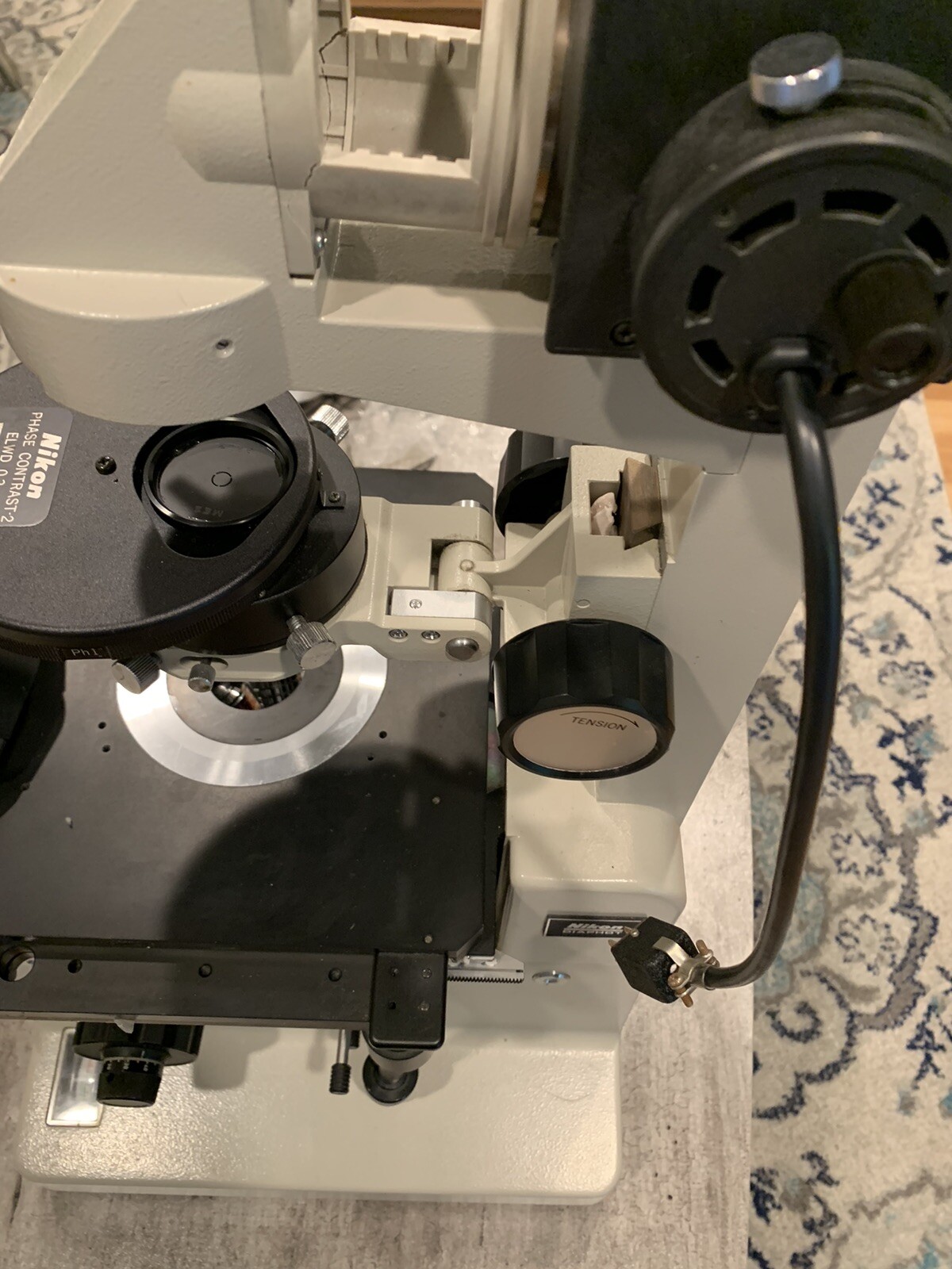 NIKON Diaphot Microscope Inverted Phase Contrast Fluorescence 5x ...