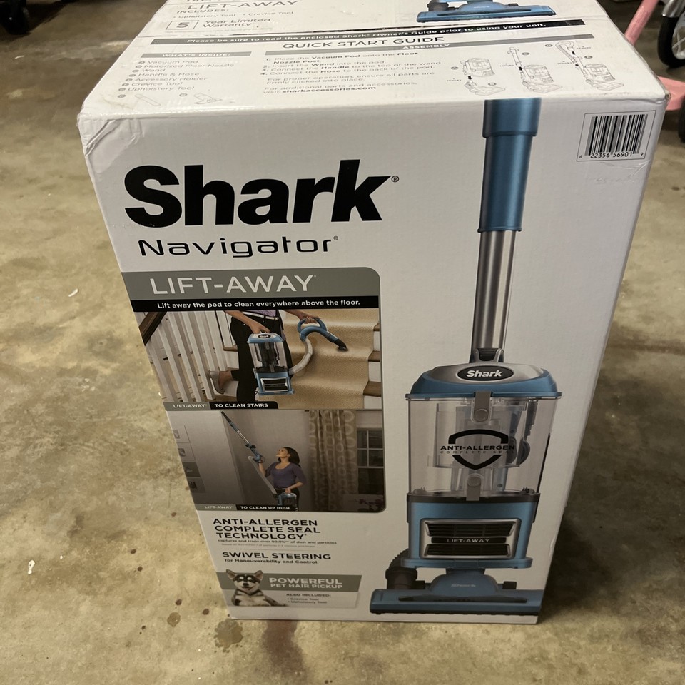 Shark Navigator Lift-Away Upright Vacuum Cleaner - Blue (NV380 ...