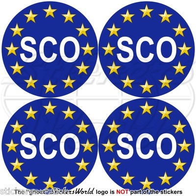 EUROPEAN UNION-SCO Roundels Europe-Scotland EU-Scottish 50mm Stickers ...