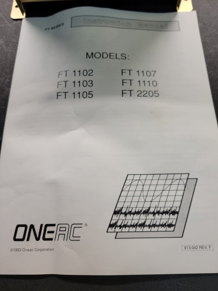 ONEAC Model FT2205 Power Supply. | eBay