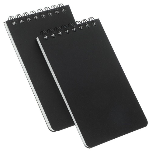 2 Pcs Writing Pads Spiral Top Notebook Blank Convenient Memo Lined Work ...