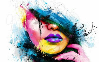 Woman modern face abstract / High Quality Canvas home wall art & Decor ...
