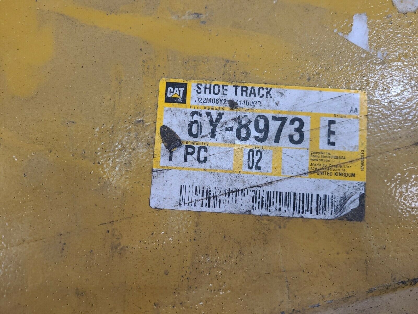 CAT SHOE TRACK-6Y-8973--6S 56 56H 6 6A 6SU D6 D6 XE D6H D6R D6R II D6R ...