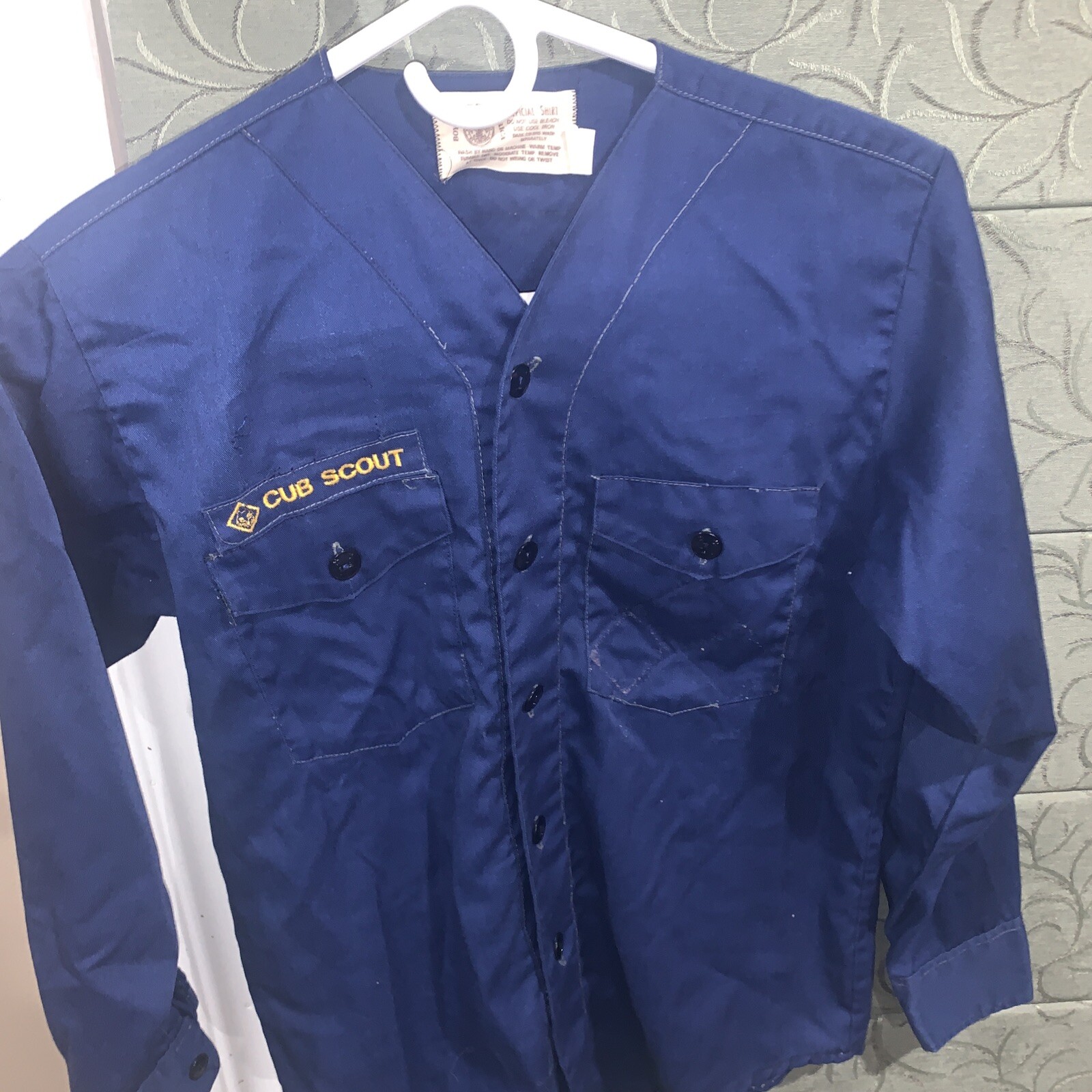 Cub Scout Boy Scouts BSA UNIFORM SHIRT Youth Large Lo… - Gem