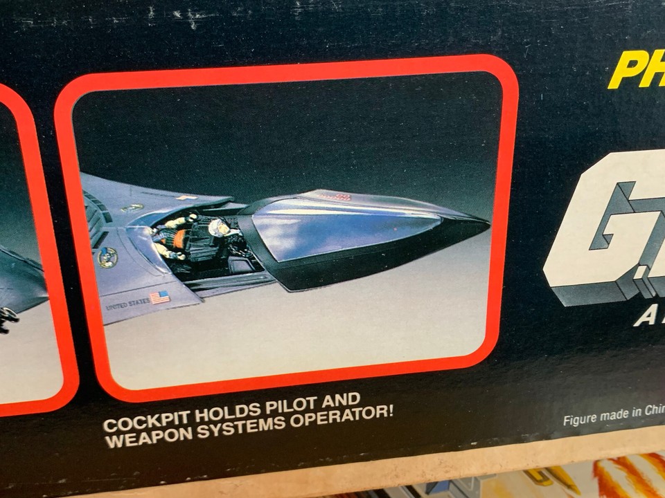 GI Joe PHANTOM X-19 STEALTH FIGHTER Jet Factory Sealed In Box 1988 ...