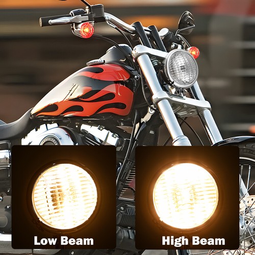 Chrome Bucket Headlight Assembly For Harley Sportster XL Softail Bobber ...