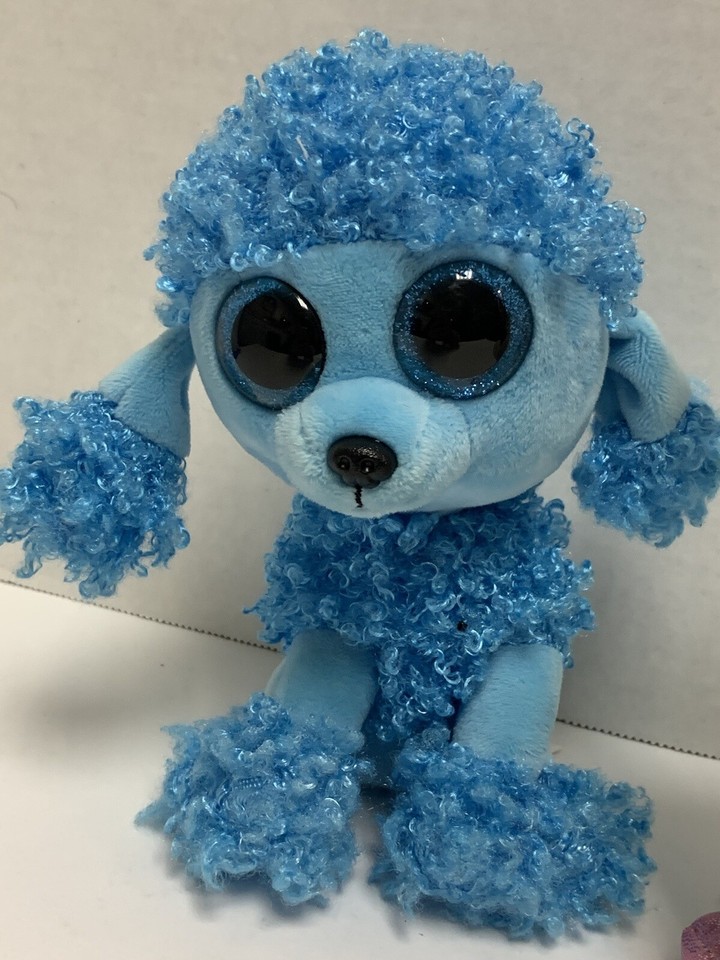 Ty Beanie Boos Dixie Lamb Sheep & Mandy the Blue Poodle Dog Plush 6 ...