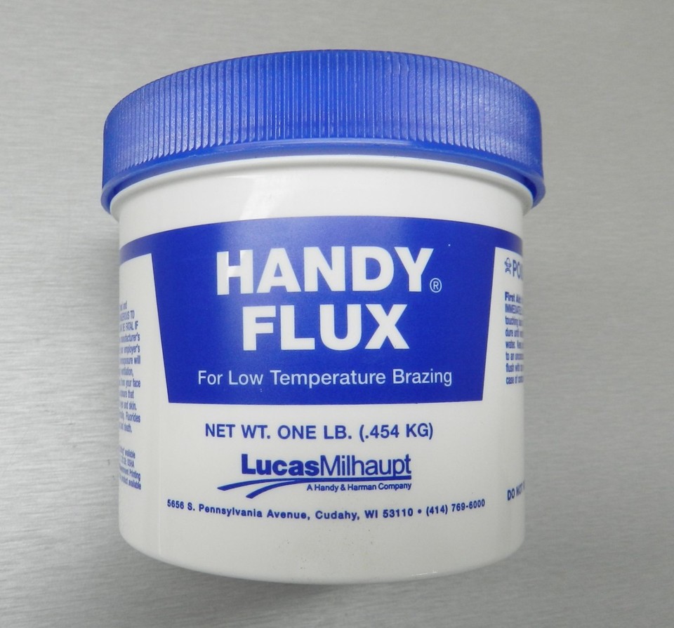 HANDY FLUX Paste 1 Pound Jar Soldering Brazing Jewelry Making Repair ...