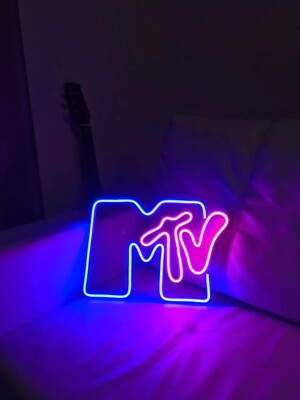 32"x22.9" MTV Television Flex LED Neon Sign Light Party Gift Décor Show ...