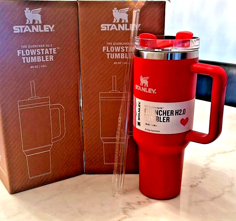 Stanley Cup 40oz Quencher H2.0 Stanley Tumbler New 2024 Target Red Fast ...