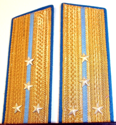 USSR Soviet Union Air Force Airborne Captain Rank Shoulder Boards Pair ...