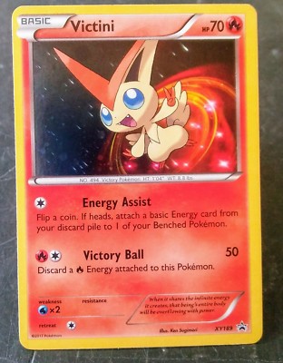 2017 POKEMON XY VICTINI HL 70 ULTRA RARE HOLO FOIL PROMO CARD XY189 NM ...