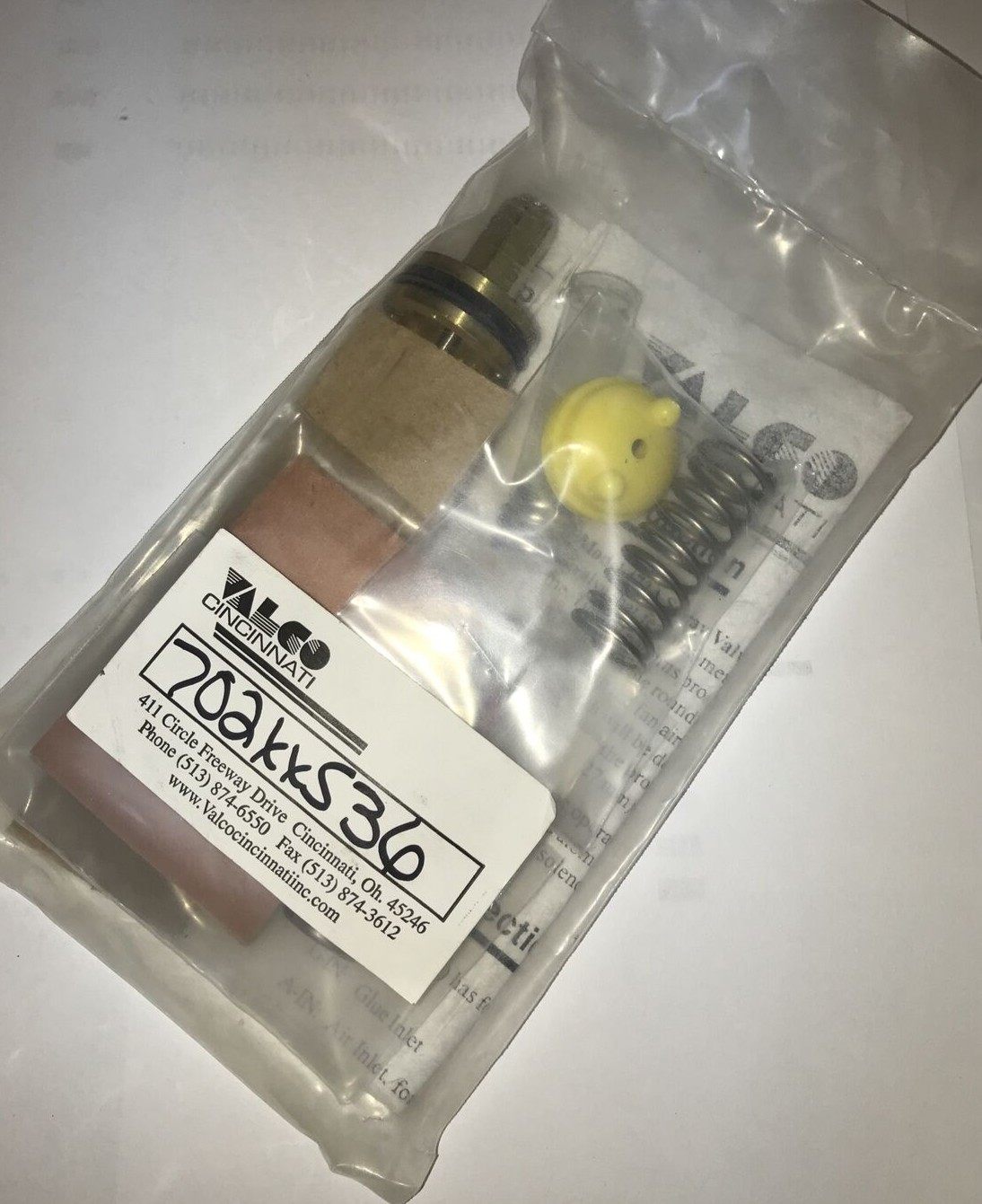 VALCO 472A Spray Valve Rebuild Kit 702XX536 | eBay