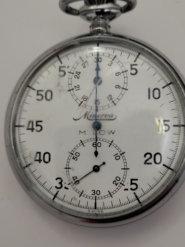 Vintage Minerva stopwatch/Chronograph | eBay