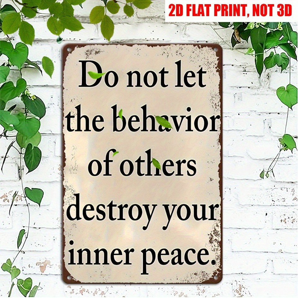 Vintage Wall Art Inspirational Quote Metal Signs Poster Do Not Let ...