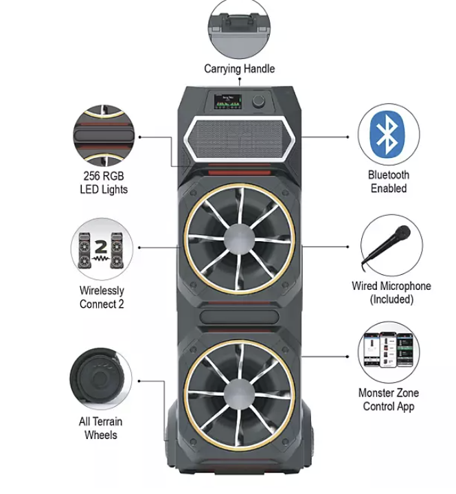 Monster GI30 High-Power Bluetooth Speaker | eBay
