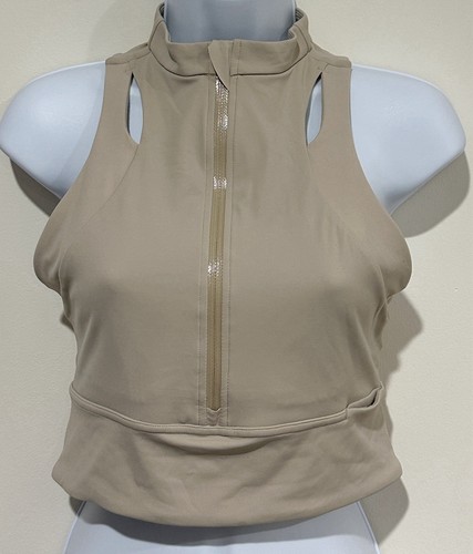 Lululemon Nulux Cropped Half Zip Track Tank Top Women’s Size 8 | eBay